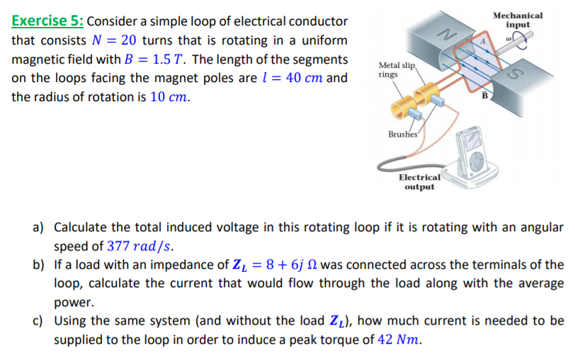 Solved Mechanical input N 4 Exercise 5: Consider a simple | Chegg.com