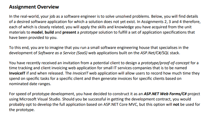 Solved Assignment Overview In the real-world, your job as a | Chegg.com