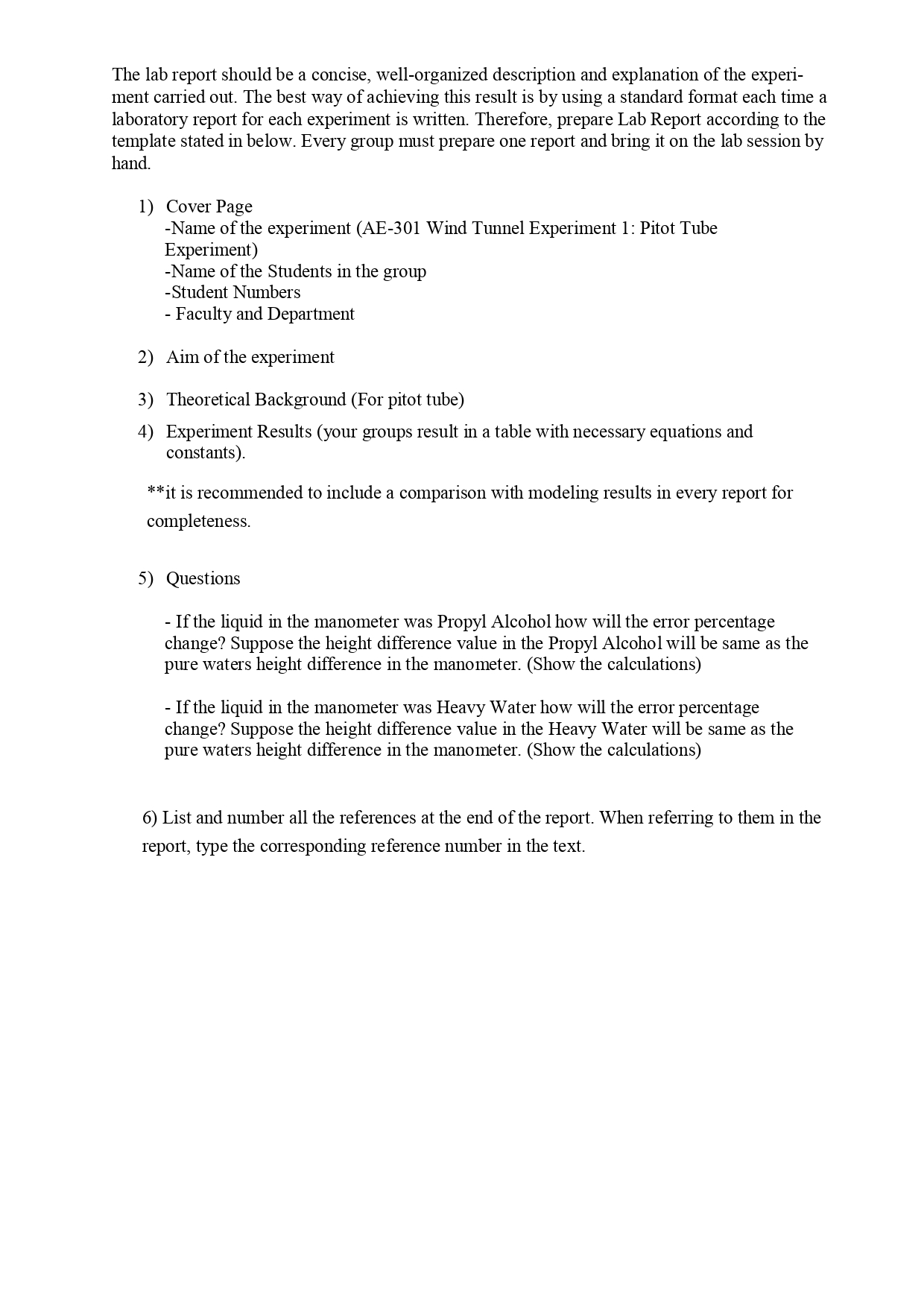 Solved The lab report should be a concise, well-organized | Chegg.com