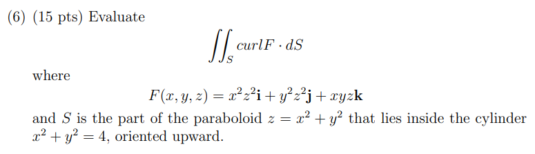 Solved (6) (15 ﻿pts) | Chegg.com