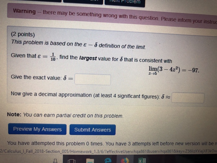 Solved NeRt Pfoblem Warning -there may be something wrong | Chegg.com