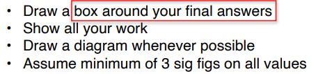 Solved Draw a box around your final answers • Show all your | Chegg.com