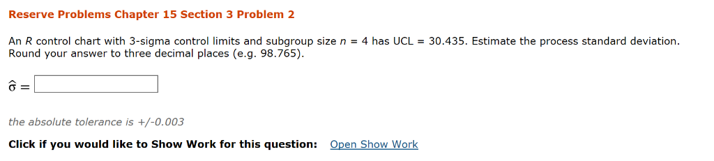 Solved Reserve Problems Chapter 15 Section 3 Problem 2 An R | Chegg.com
