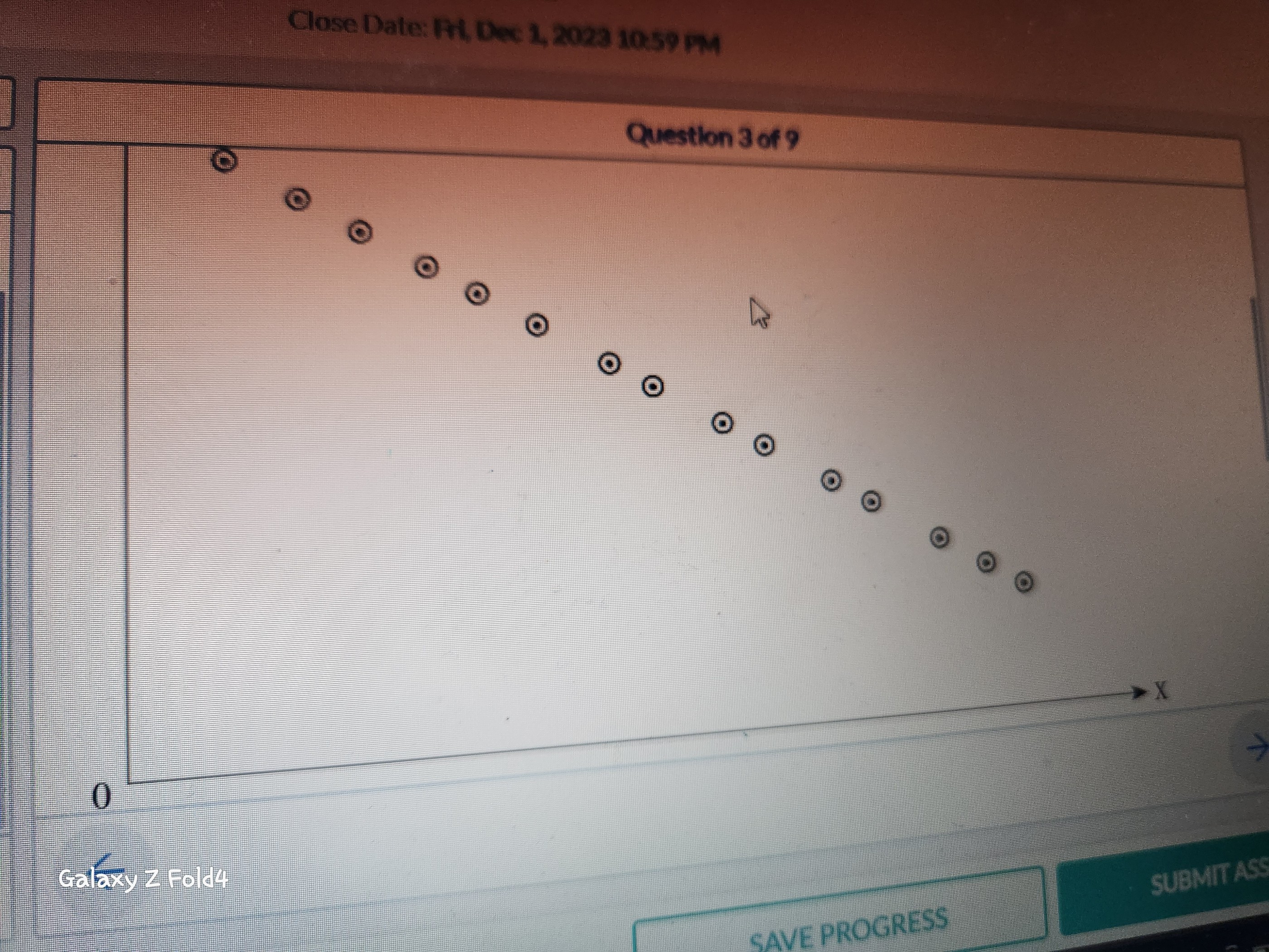 Solved Look at the scatterplot and identify the type of | Chegg.com