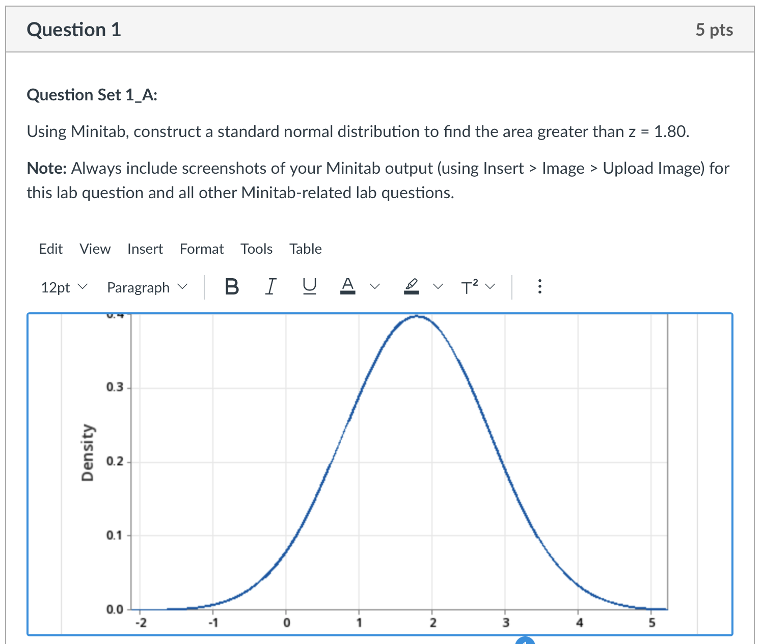 Solved Question Set 1_A: Using Minitab, construct a standard | Chegg.com