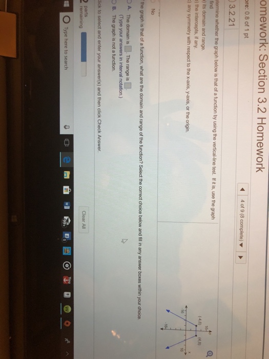 Solved Omework Section 3 2 Homework Ore 0 8 Of 1 Pt 3 2 21