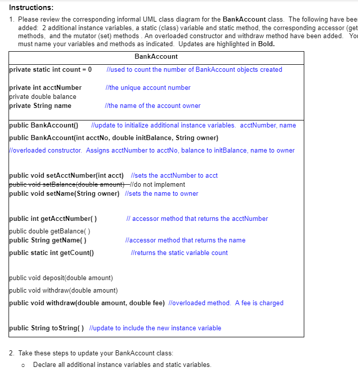 Solved Instructions: Jllowing have bee Jing accessor (ge | Chegg.com