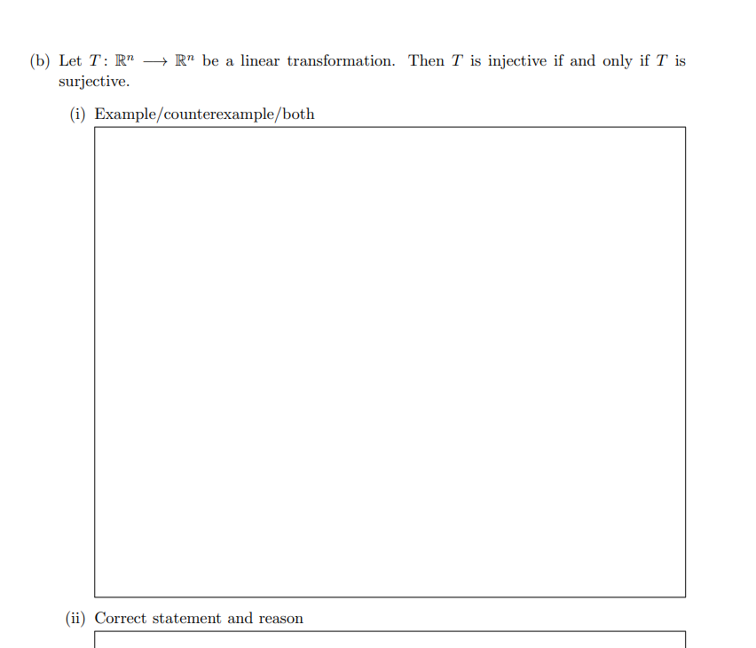 Solved Question 2: True, sometimes true or never true? For | Chegg.com