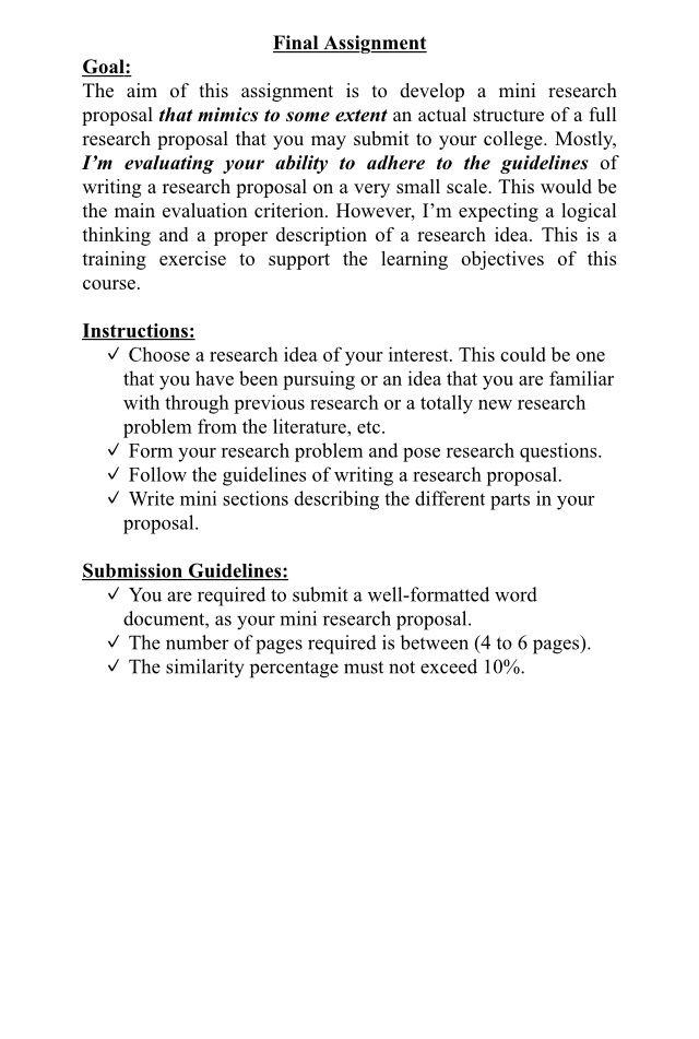 Solved Final Assignment Goal: The aim of this assignment is | Chegg.com