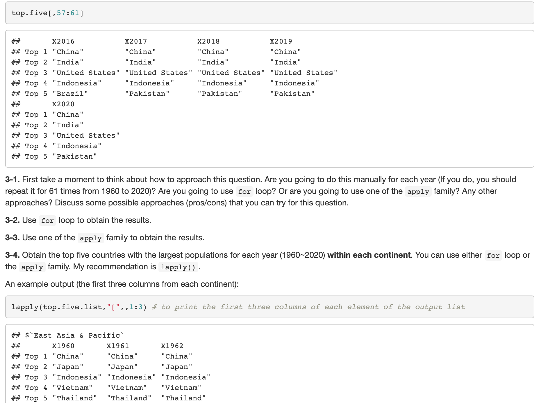 Solved 3. apply or for (60%) Load the population data: pop | Chegg.com