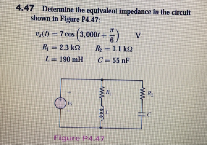 Solved 4.54 Using phasor techniques, solve for the current | Chegg.com