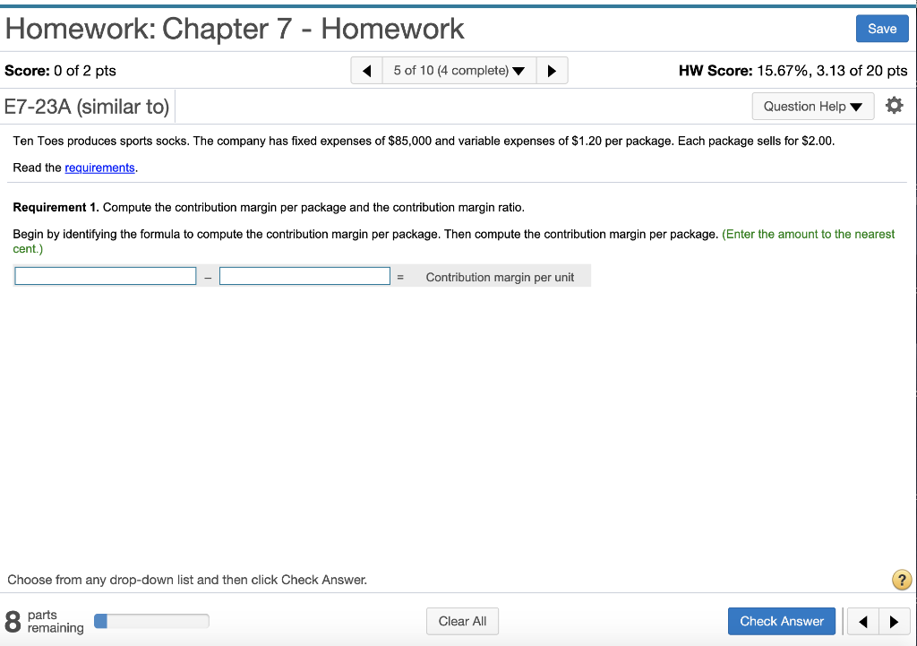 Solved Homework Chapter 7 Homework Save Score 0 Of 2 Pts