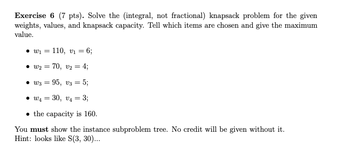 Solved Exercise 4 (8 pts). Consider the following algorithm | Chegg.com