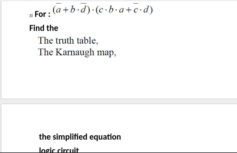 Solved 1) Design a combinational (2-input, 4-output) circuit | Chegg.com