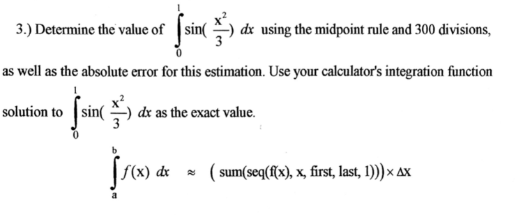 Solved 3.) Determine the value of as well as the absolute | Chegg.com