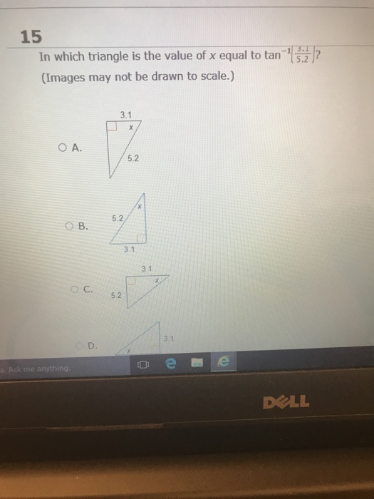 Solved In which triangle is the value of x equal to | Chegg.com