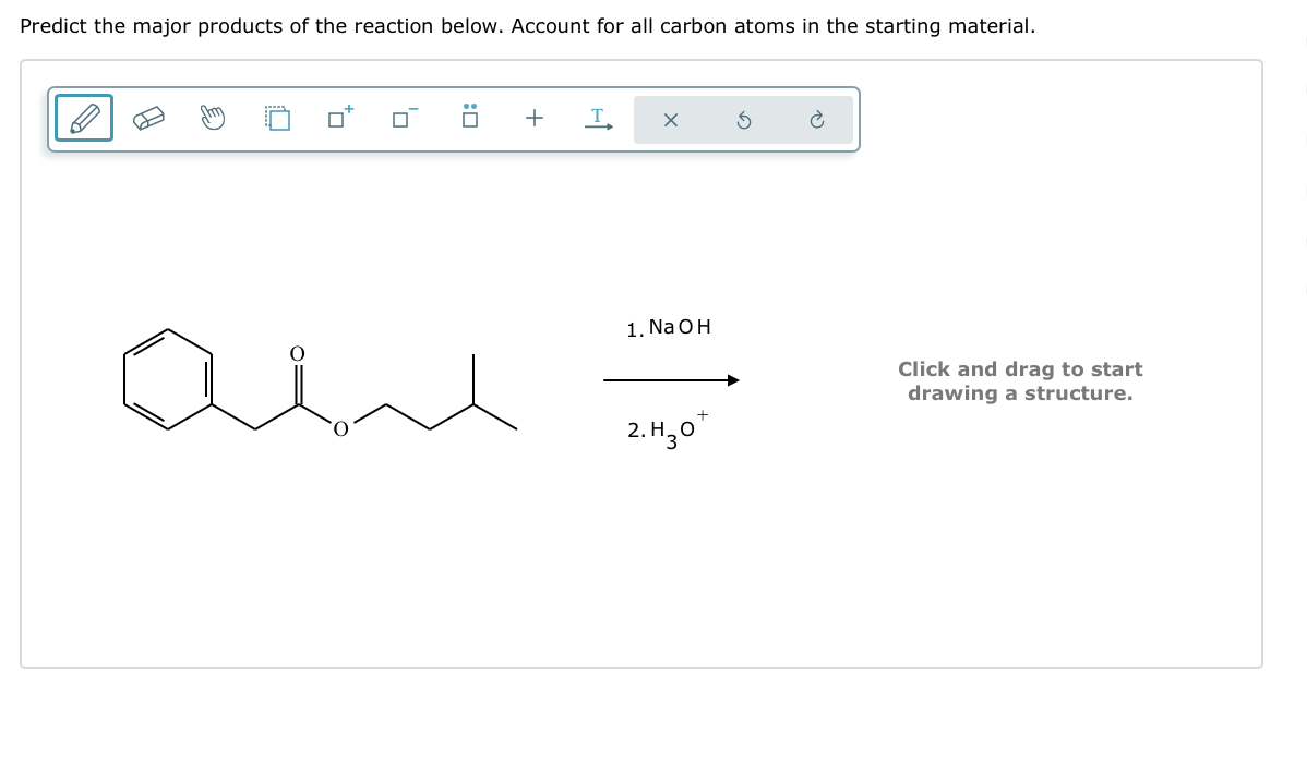 Solved Predict the major products of the reaction below. | Chegg.com