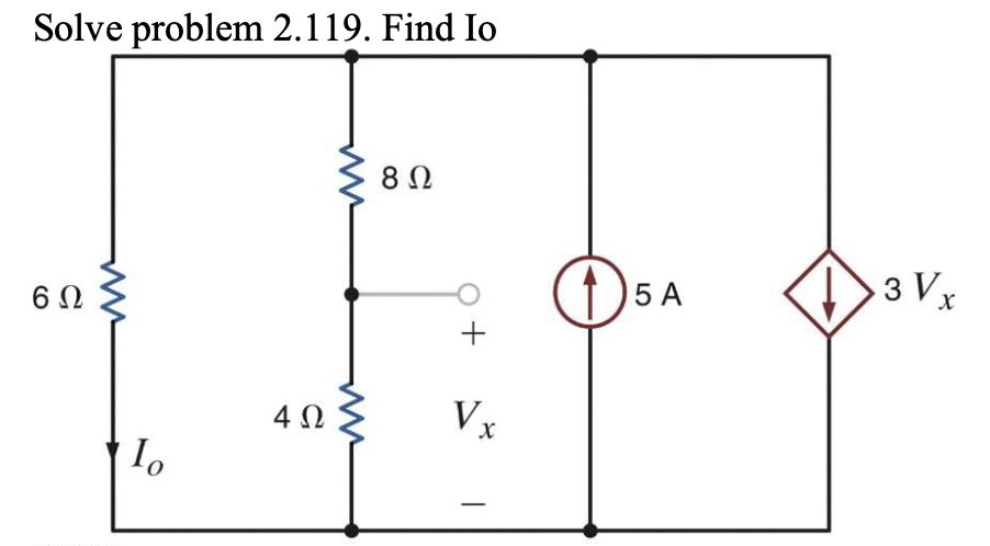 Solved Solve problem 2.119. Find Io | Chegg.com