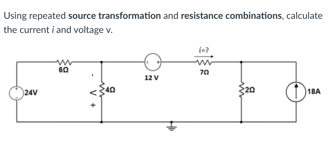 Solved Using repeated source transformation and resistance | Chegg.com