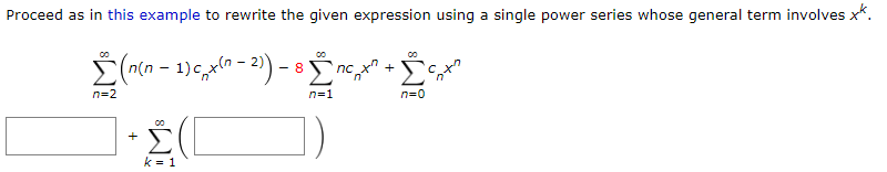 Solved Proceed as in this example to rewrite the given | Chegg.com