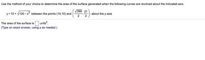 Solved Use the method of your choice to determine the area | Chegg.com