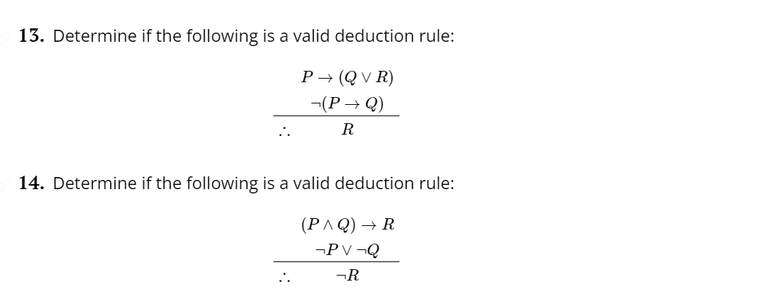Solved 7. Are the statements P→(Q∨R) and (P→Q)∨(P→R) | Chegg.com