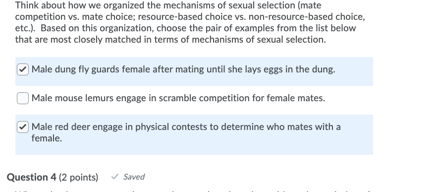 Solved Think about how we organized the mechanisms of sexual | Chegg.com
