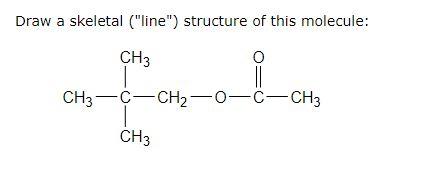 Solved Draw a skeletal ("line") structure of this molecule: | Chegg.com
