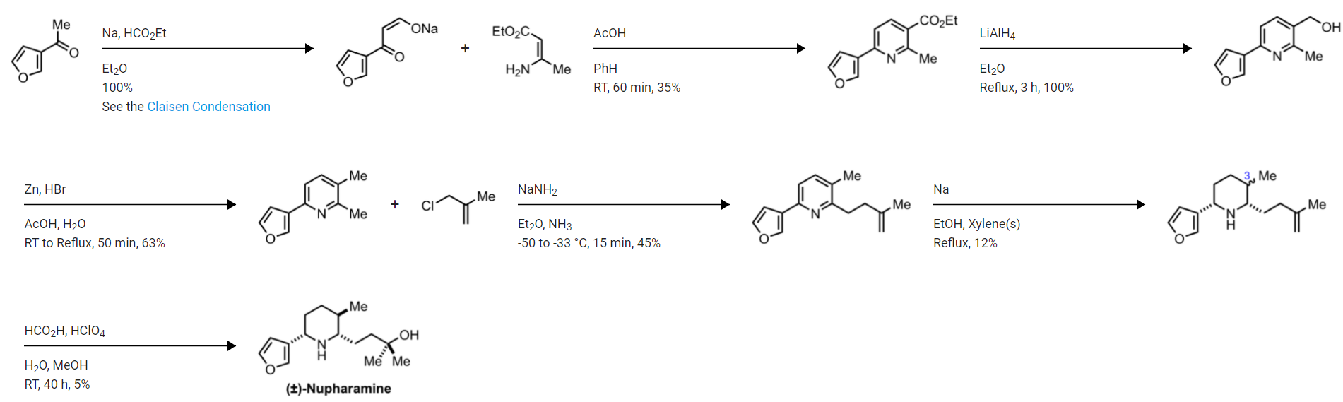Solved The product below is Nupharamine. For each | Chegg.com