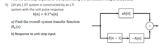 Solved DT system is constructed by an LTI system with the | Chegg.com