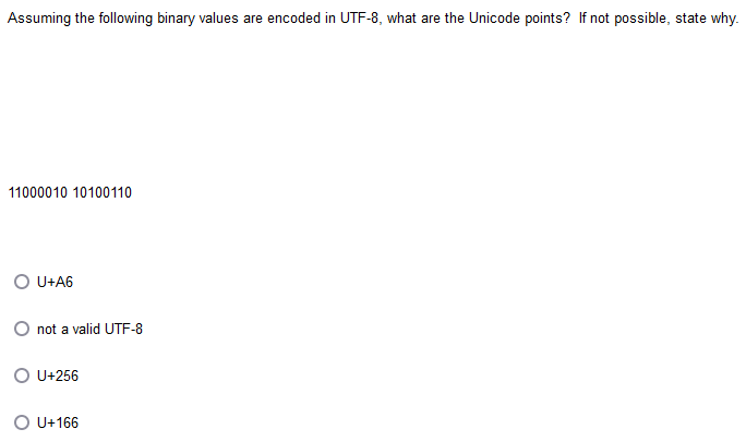 Solved Assuming the following binary values are encoded in | Chegg.com