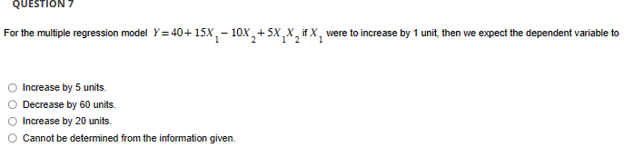 Solved For the multiple regression model | Chegg.com