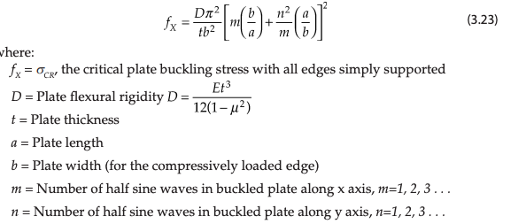 3.12 General buckling coefficient a) For a flat plate | Chegg.com