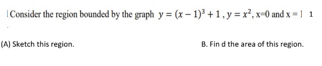 Solved | Consider the region bounded by the graph | Chegg.com