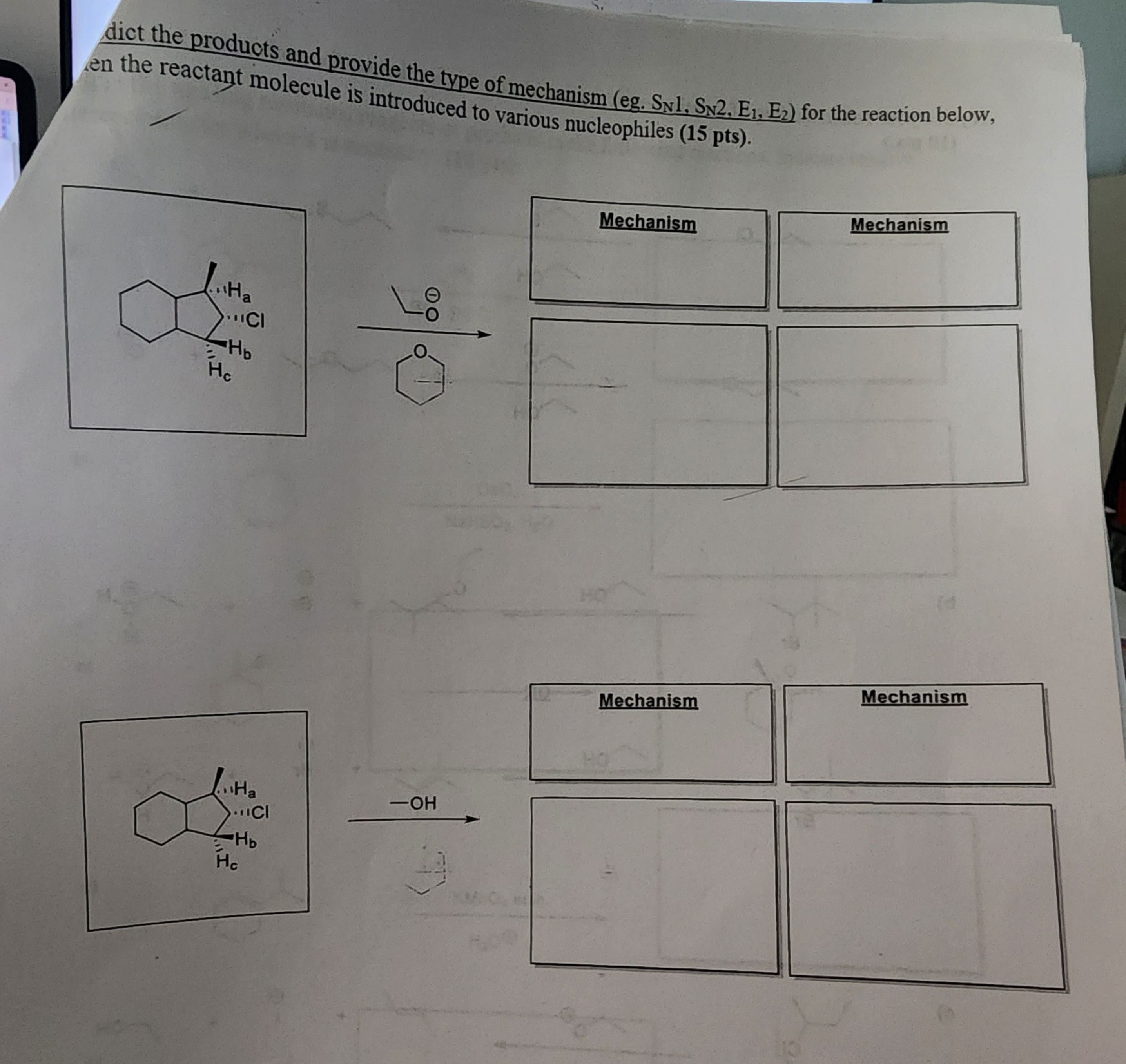 Solved Predict the products and provide the type of | Chegg.com