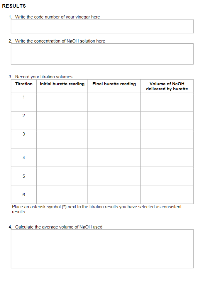 Solved At The Start Of The Titration The Conical Flask Will