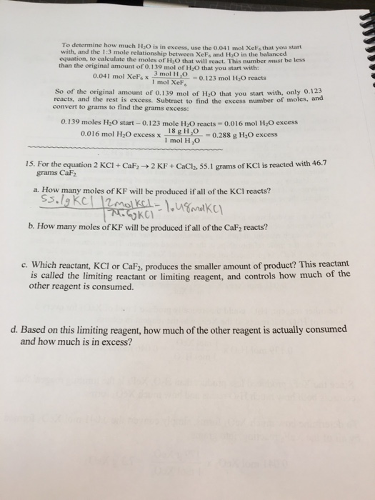 Solved For the Equation, 2Kcl+CaF2->2KF+CaCl2, 55.1g of KCl | Chegg.com Solved For the Equation, 2Kcl+CaF2->2KF+CaCl2, 55.1g of KCl | Chegg.com