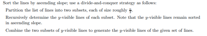 Solved Given n non-vertical lines in the plane L = {Li|1 | Chegg.com