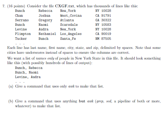 Solved Consider the file CXGF.txt, which has thousands of | Chegg.com