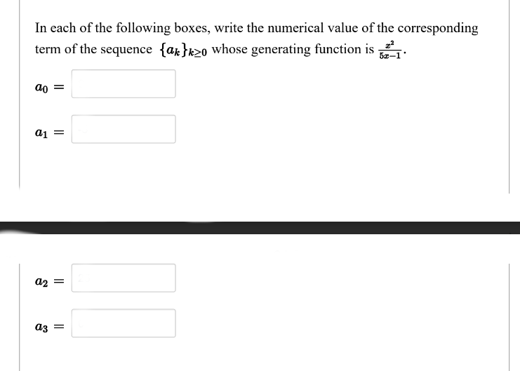 Solved In each of the following boxes, write the numerical | Chegg.com