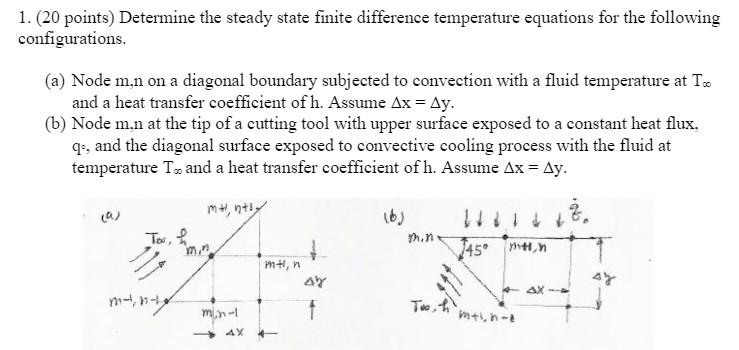 Solved 1 20 Points Determine The Steady State Finite