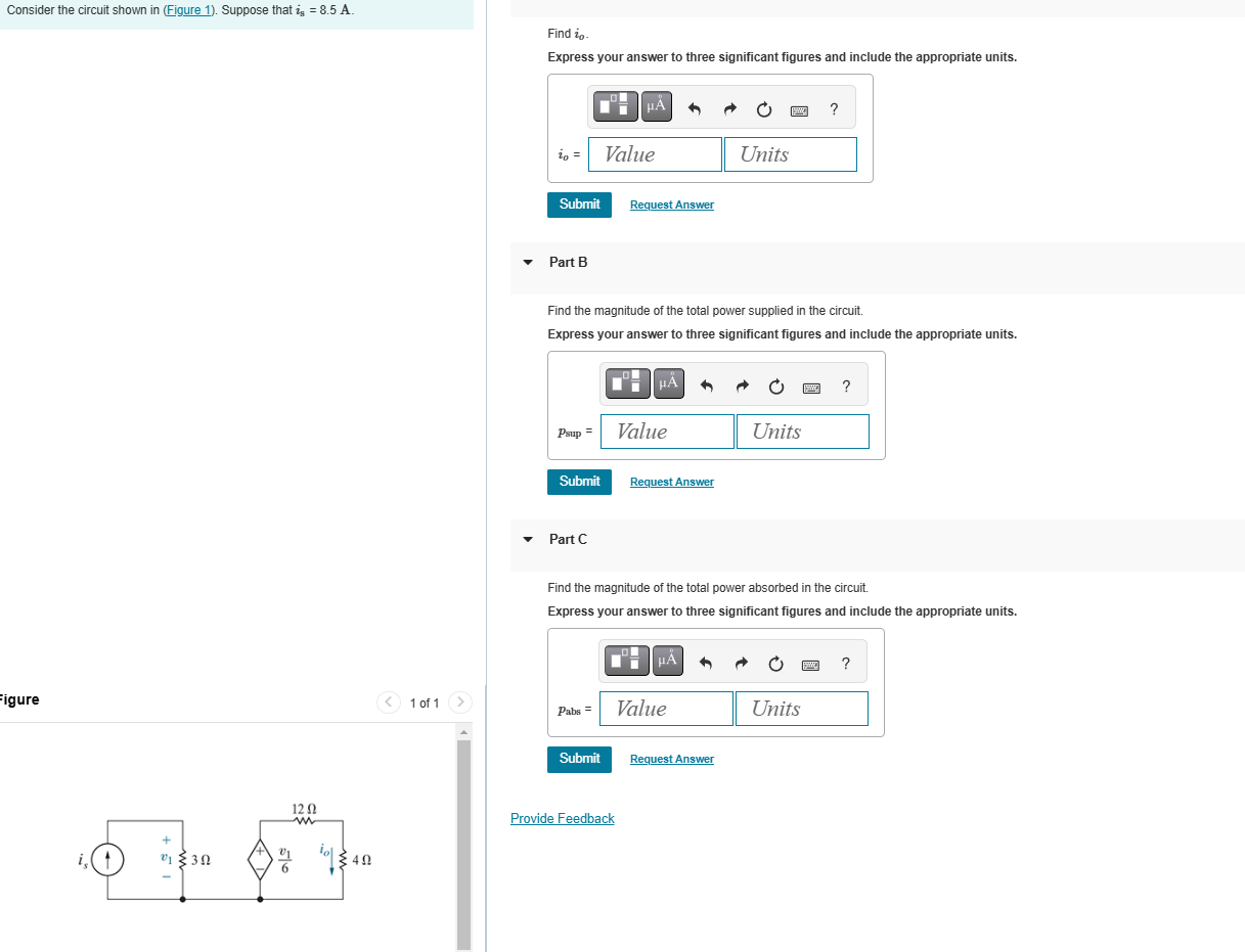 Solved Consider the circuit shown in (Figure 1). ﻿Suppose | Chegg.com
