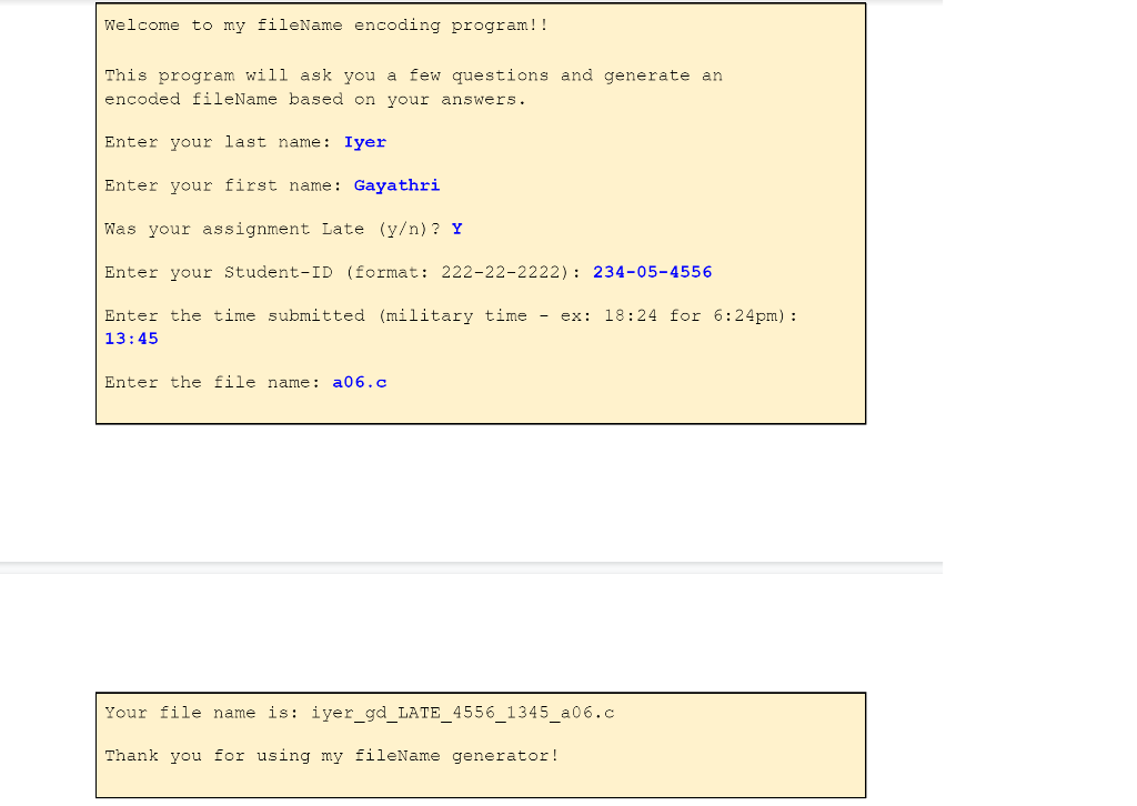 Solved Welcome To My Filename Encoding Program This