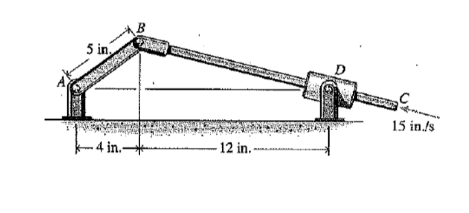 Solved Control rod BC is attached to rotating rod AB. At | Chegg.com