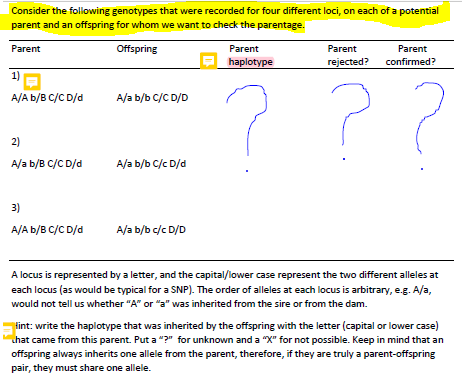 Solved Hi I am struggling with this genetics question, May I | Chegg.com