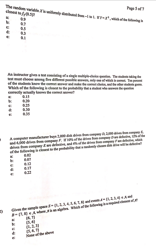 Solved PLEASE ANSWER EACH QUESTION AS FAST AS POSSIBLE! I | Chegg.com
