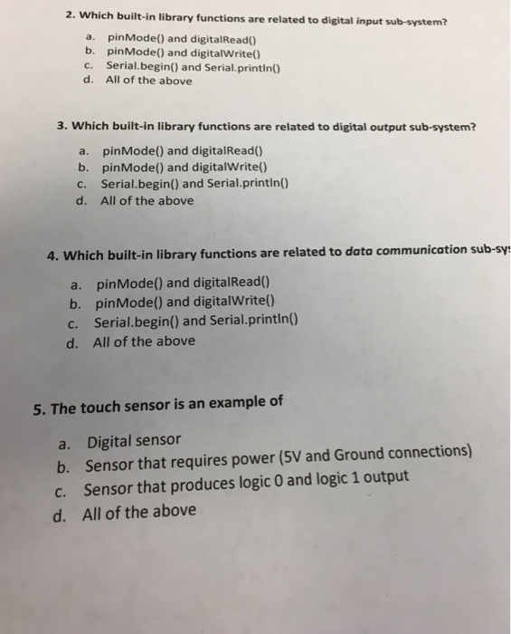 Solved 2. Which built-in library functions are related to | Chegg.com