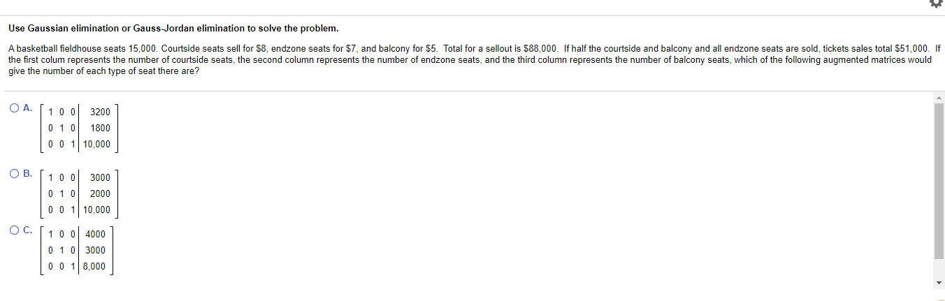 Solved Use Gaussian elimination or Gauss-Jordan elimination | Chegg.com