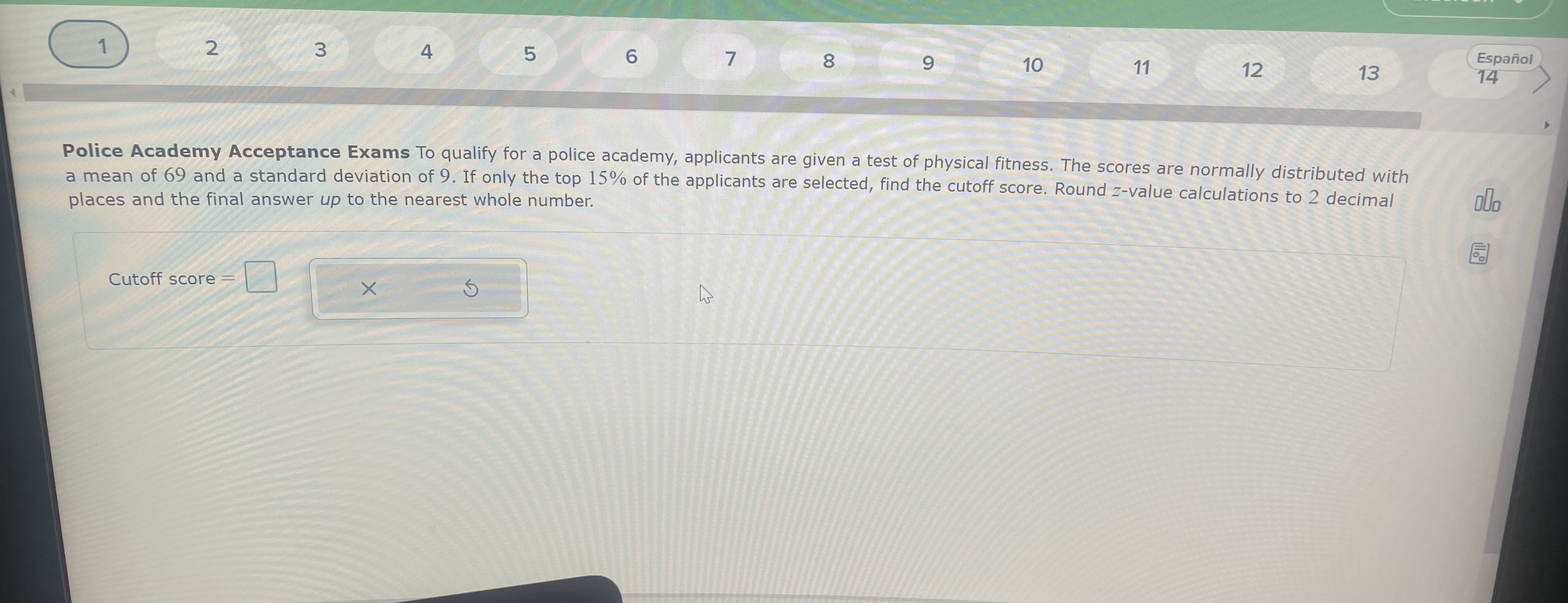 Solved Police Academy Acceptance Exams To qualify for a | Chegg.com