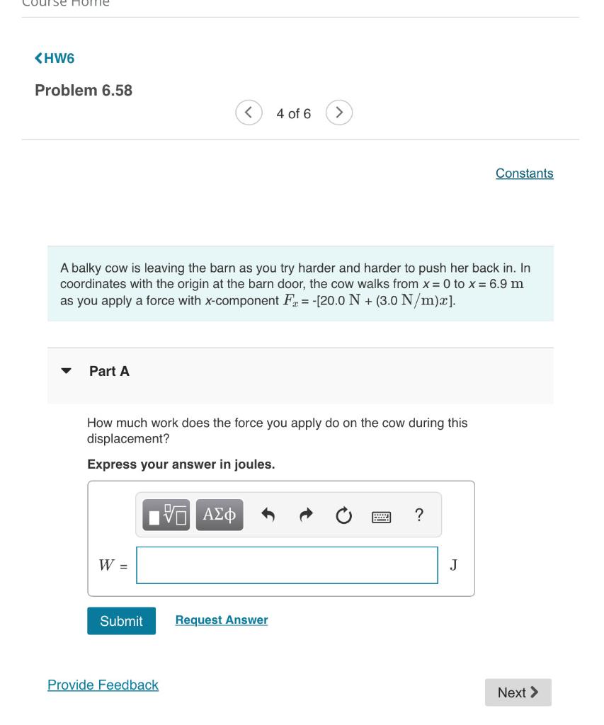 Solved 4 of 6 A balky cow is leaving the barn as you try | Chegg.com